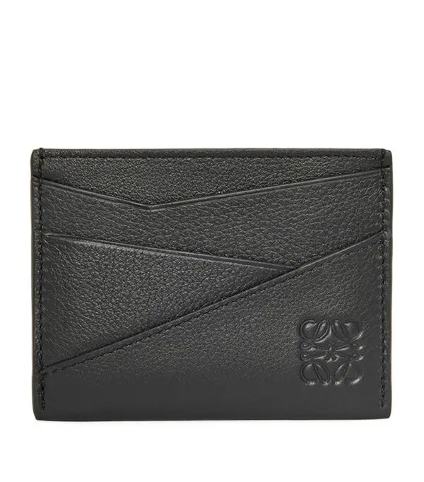 Loewe Leather Puzzle Card Holder - Black
