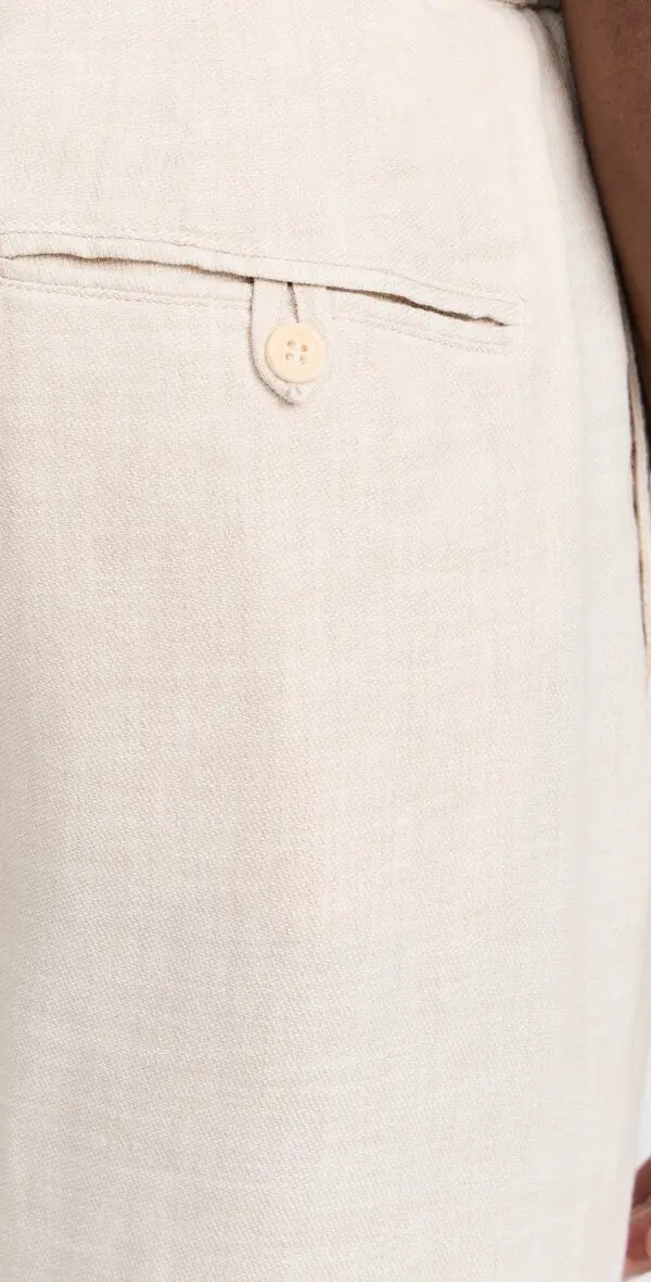 Frescobol Carioca Oscar Linen Chinos - Sand