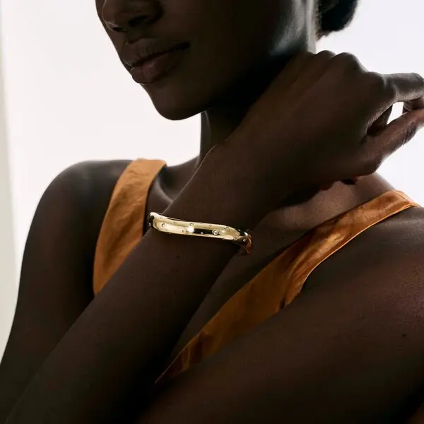 John Hardy Surf Hinged Cuff With Diamonds