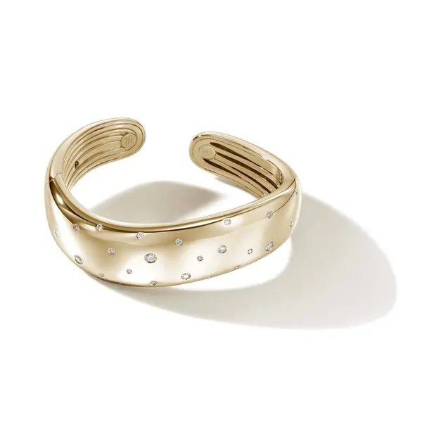 John Hardy Surf Hinged Cuff Bracelet In 14k Yellow - Gold