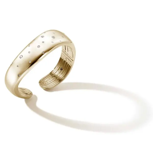 John Hardy Surf Hinged Cuff Bracelet In 14k Yellow