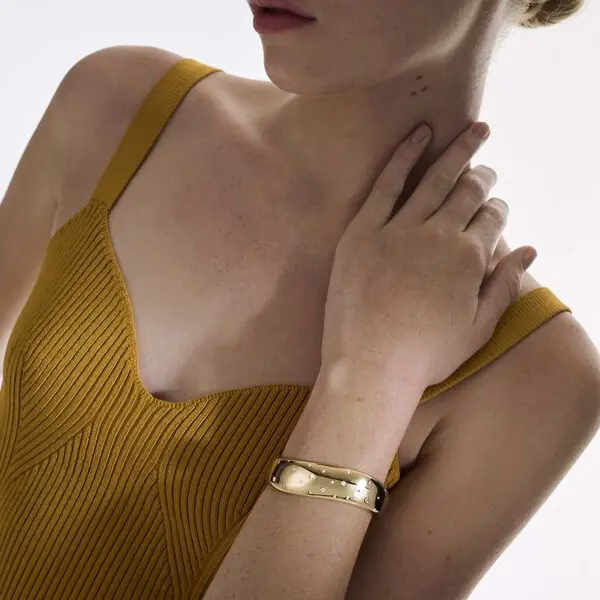 John Hardy Surf Hinged Cuff Bracelet In 14k Yellow