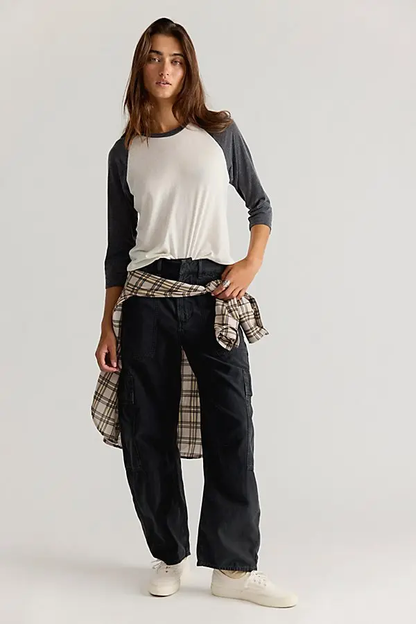 Citizens Of Humanity Marcelle Low-slung Cargo Pants - Washed Black