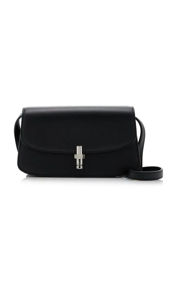 THE ROW Sofia E/w Leather Crossbody Bag - Black