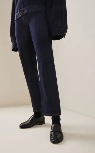 THE ROW Soft Nappa Leather Loafers
