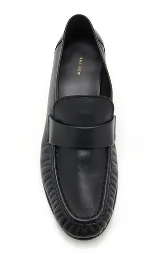 THE ROW Soft Nappa Leather Loafers