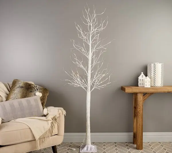 VALERIE PARR HILL 6' Indoor/outdoor Twinkling Birch Tree Valerie - One-color