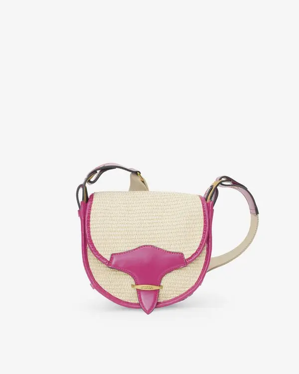 Isabel Marant Étoile Botsy Small Satchel Raffia Bag