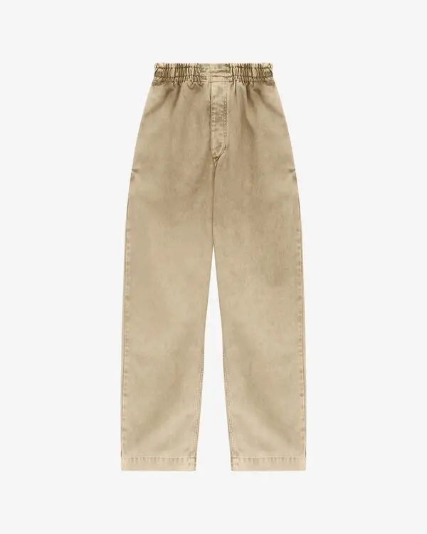 Isabel Marant Timeo Relaxed Fit Pants - Light Khaki