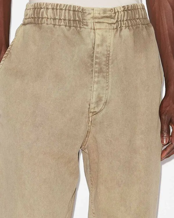 Isabel Marant Timeo Relaxed Fit Pants - Light Khaki