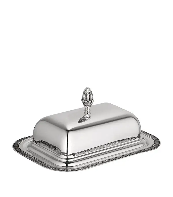 Christofle Plated Malmaison Butter Dish