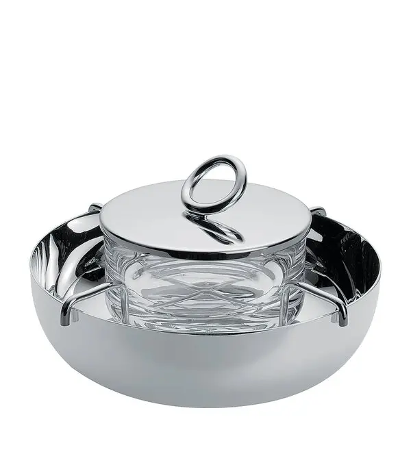 Christofle Small Vertigo Two-piece Caviar Serving Set