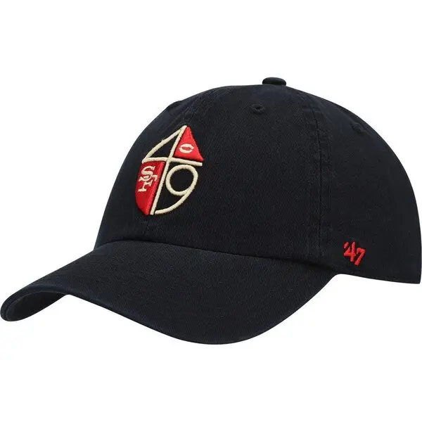 '47 47 San Francisco 49ers Clean Up Legacy Adjustable Cap - Black