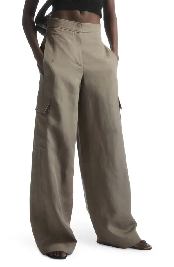 Cos Wide Leg Cargo Trousers