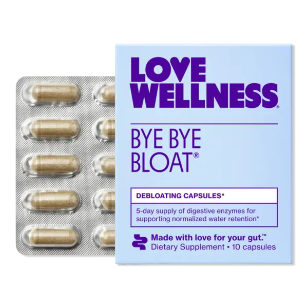 LOVE WELLNESS Bye Bye Bloat: Debloating Capsules - One-color
