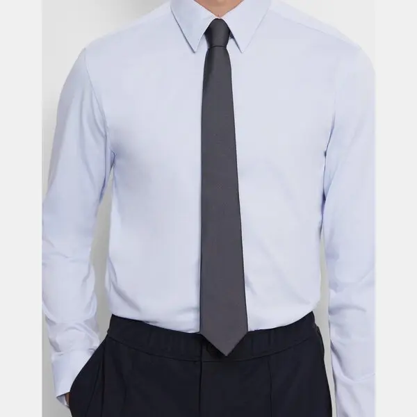 Theory Roadster Slim Tie - Chrome