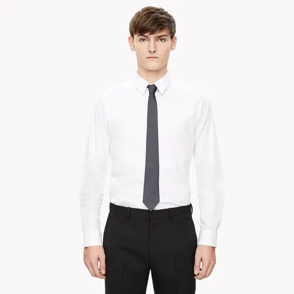 Theory Roadster Slim Tie - Chrome