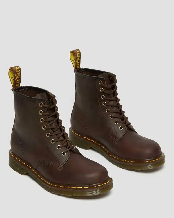 Dr. Martens 1460 Crazy Horse Leather Lace-up Boots - Brown