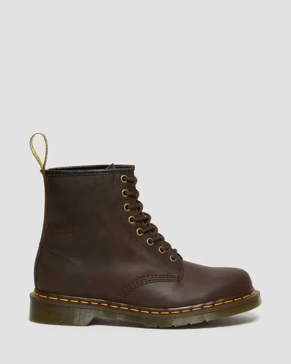 Dr. Martens 1460 Crazy Horse Leather Lace-up Boots - Brown