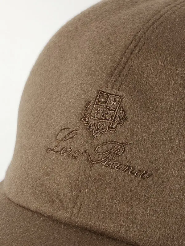 Loro Piana Logo-embroidered Storm System® Cashmere-felt Baseball Cap
