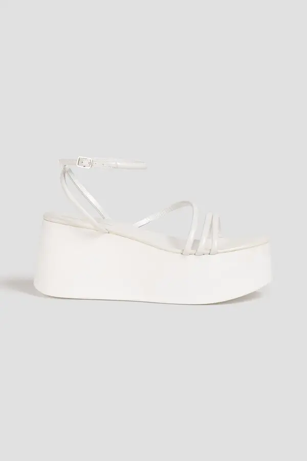 GIANVITO ROSSI Leather Platform Sandals