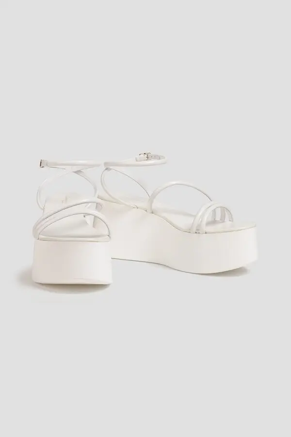 GIANVITO ROSSI Leather Platform Sandals