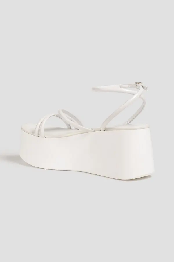 GIANVITO ROSSI Leather Platform Sandals