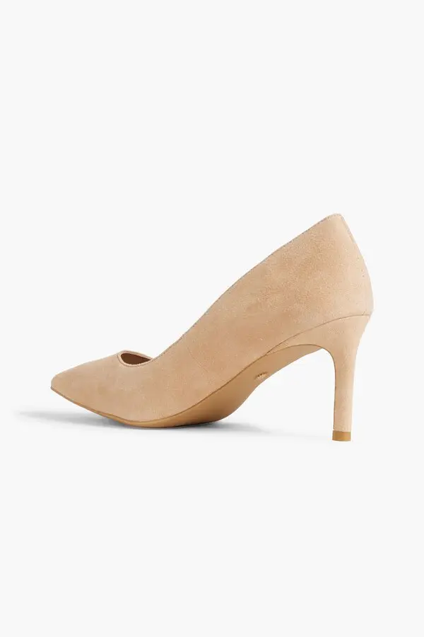 STUART WEITZMAN Dancer 75 Suede Pumps - Sand