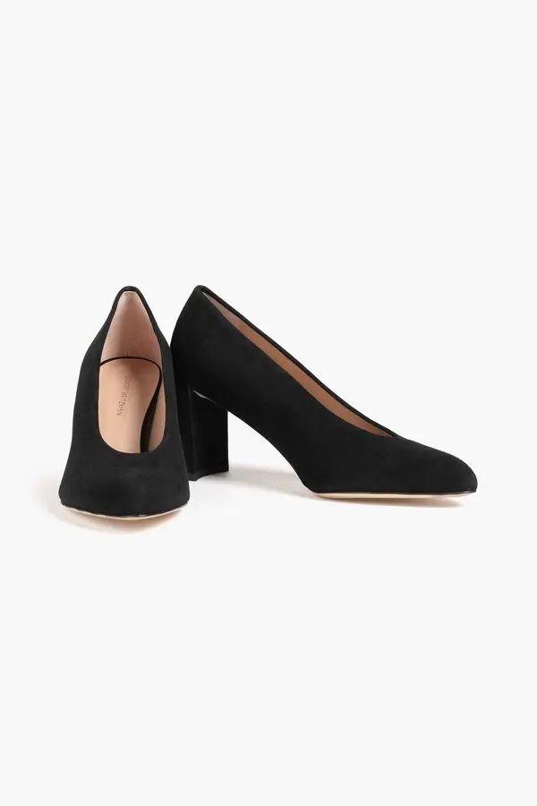 STUART WEITZMAN Suede Pointed Toe Pumps