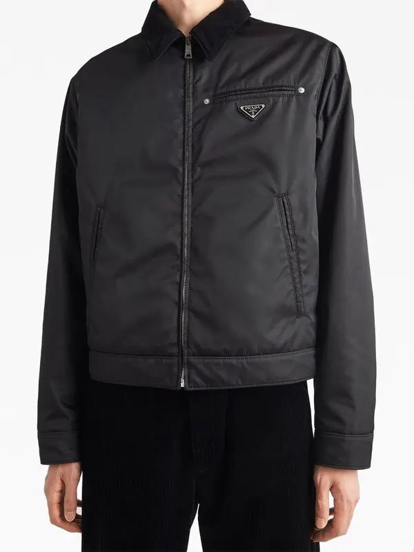 Prada Re-Nylon Blouson Jacket - Black | Editorialist