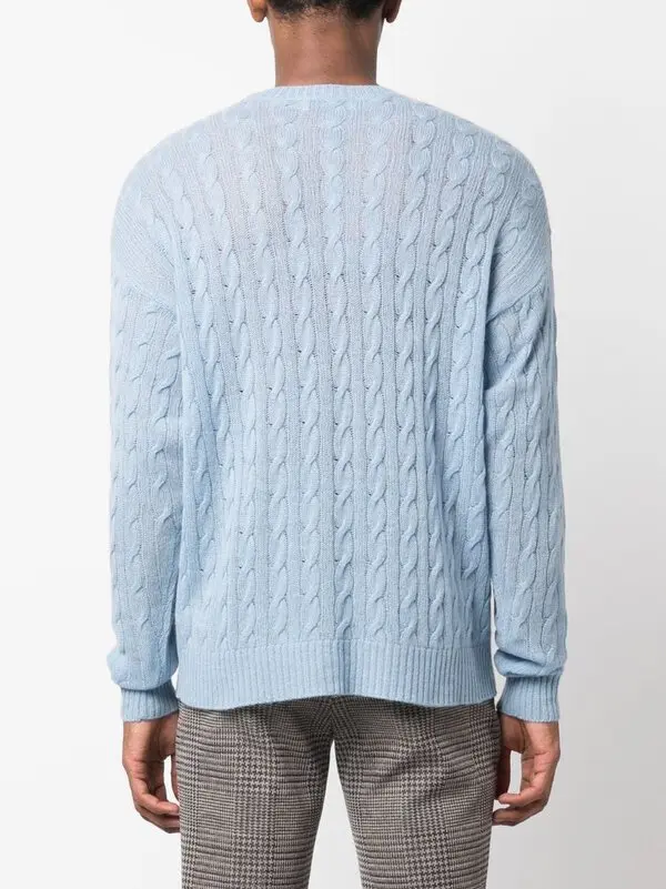 Etro Cashmere Cable-knit Jumper - Blue