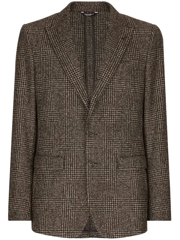 Dolce & Gabbana Prince Of Wales Single-breasted Blazer