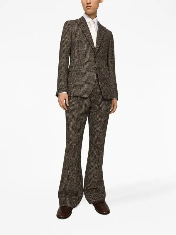 Dolce & Gabbana Prince Of Wales Single-breasted Blazer