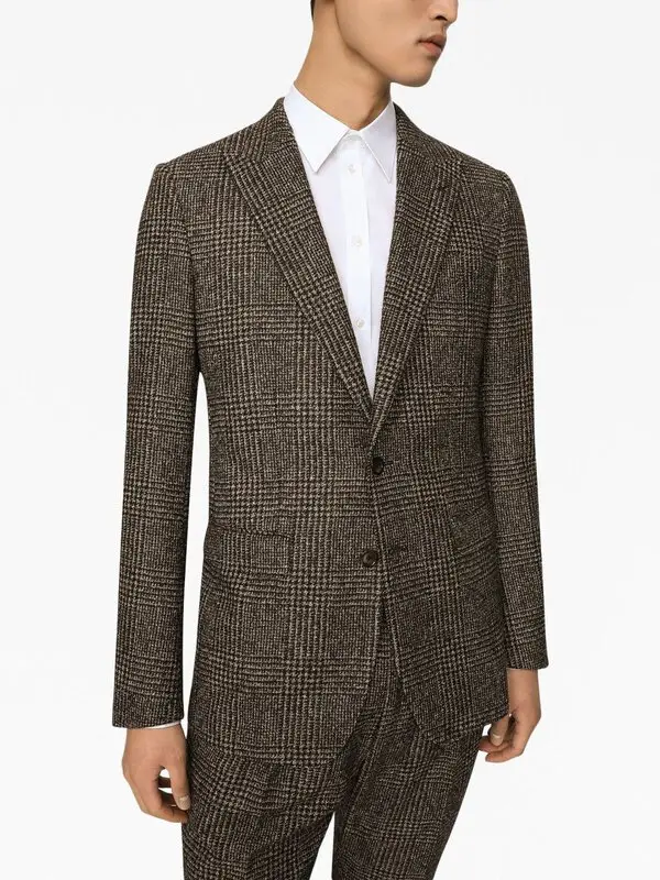 Dolce & Gabbana Prince Of Wales Single-breasted Blazer