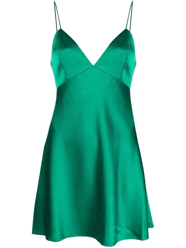 Alice + Olivia Julietta Slip Minidress - Green