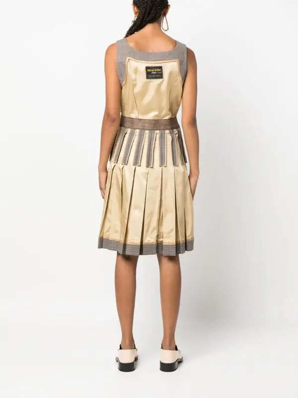 Moschino Sleeveless Pleated Dress