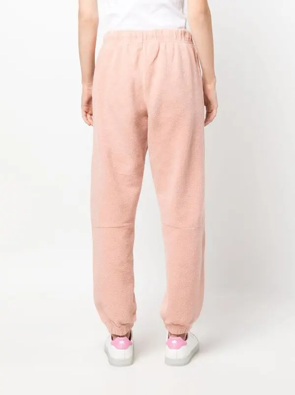 AUTRY Tapered-leg Cotton Trousers - Pink