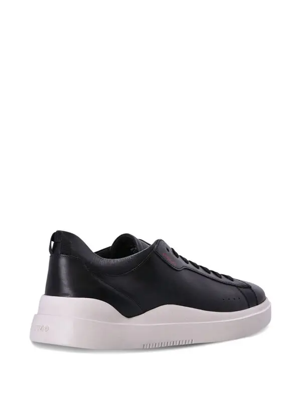 Hugo Logo-debossed Leather Low-top Sneakers