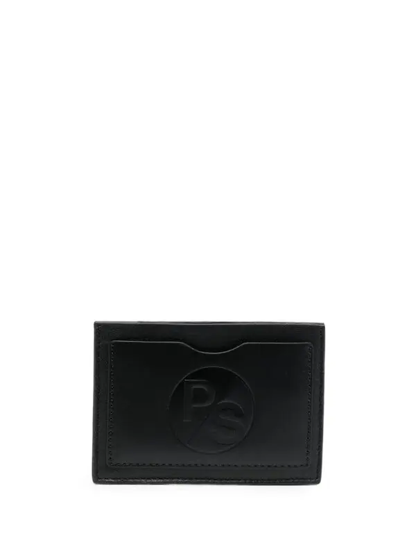 Paul Smith Debossed-logo Leather Cardholder - Black
