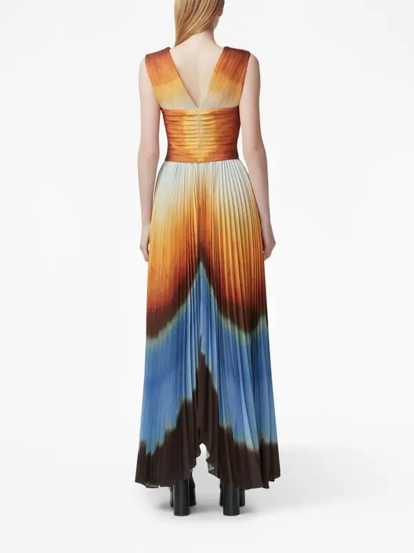 Altuzarra Kalymnos Shibori-print Maxi Dress - Neutrals