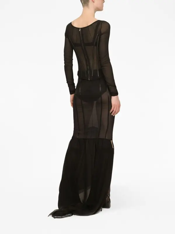 Dolce & Gabbana Draped Mermaid Maxi Skirt