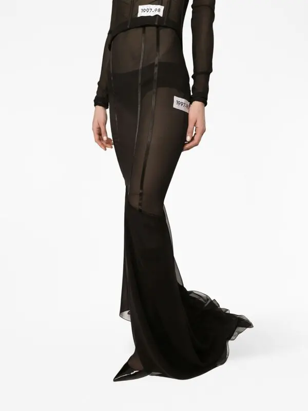 Dolce & Gabbana Draped Mermaid Maxi Skirt
