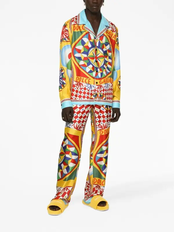 Dolce & Gabbana Geometric-pattern Trousers