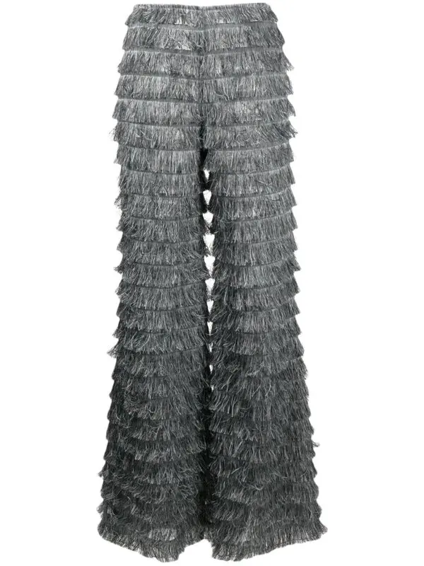Alberta Ferretti Wide-leg Trousers - Grey