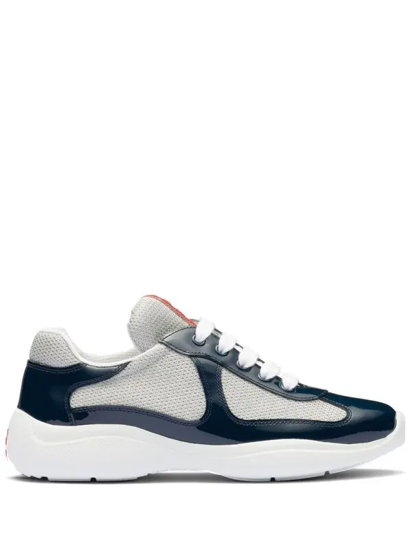 Prada America's Cup Biker Fabric Sneakers - Blue