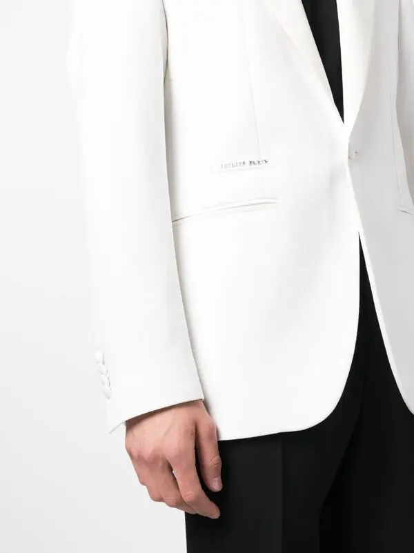 Philipp Plein Single-breasted Wool Blazer