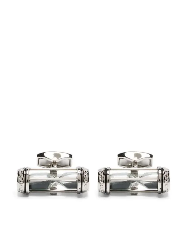Tateossian Sand Timer Cufflinks - Silver