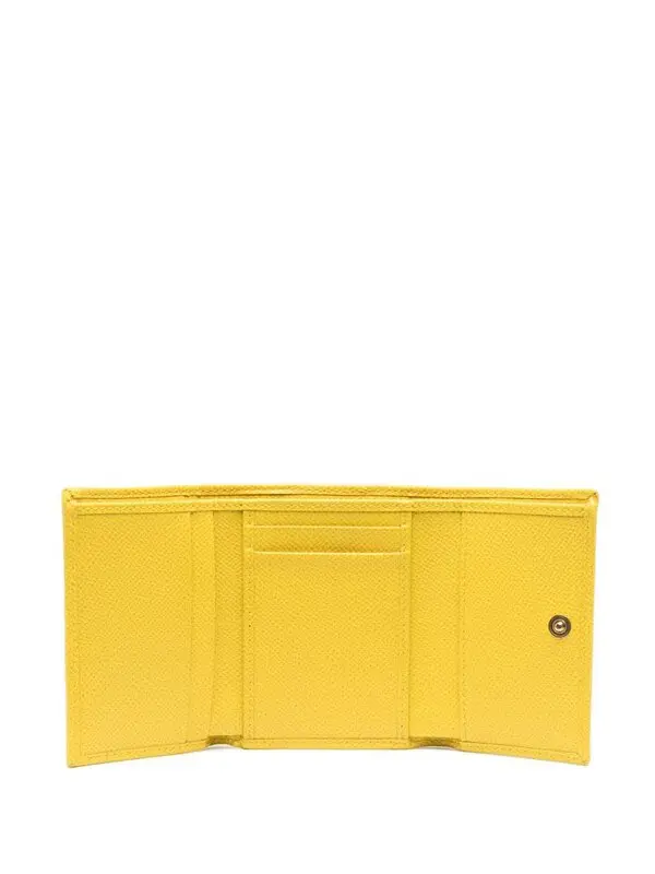Dolce & Gabbana Logo-plaque Compact Wallet - Yellow