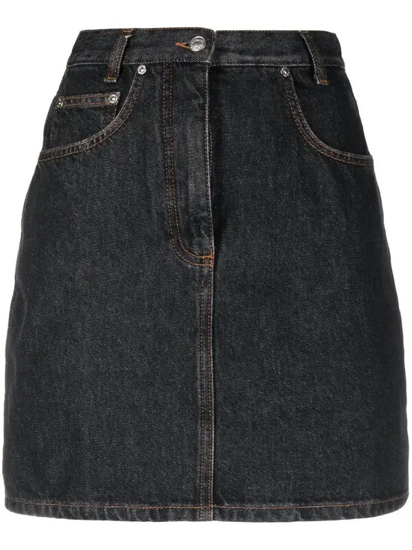 Moschino High-waist Denim Mini Skirt
