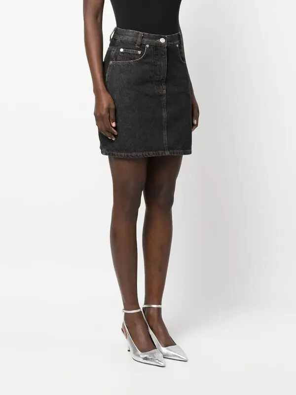 Moschino High-waist Denim Mini Skirt
